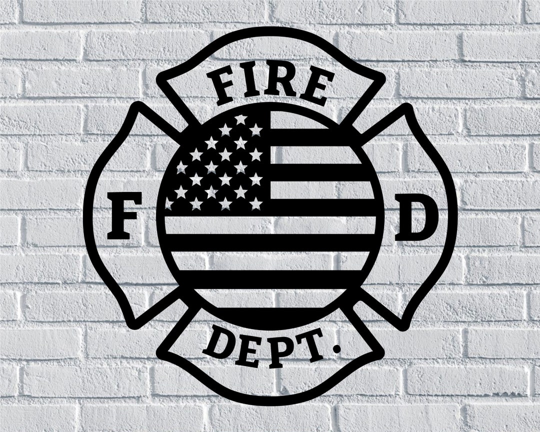 Firefighter Svg, Fire Dept Svg, Fire Department Svg, Maltese Cross Svg ...