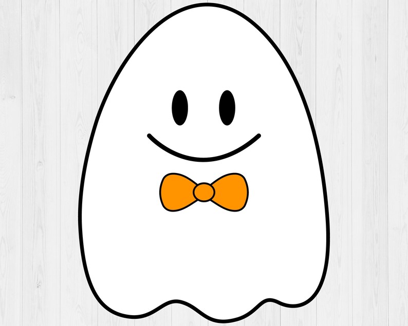 Ghost svg, imprimible, Halloween svg, cute ghost svg, ghost with bow ...