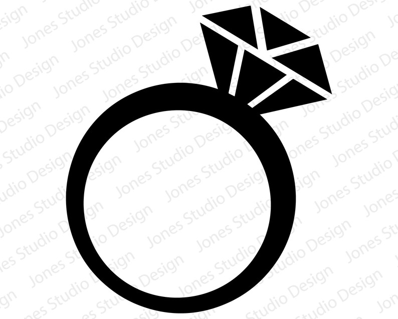 Rings Svg Printable Wedding Rings Svg Diamond Ring Svg - Etsy