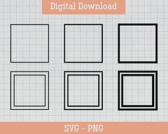 Split Square Svg Split Frame Svg Square Svg Square Cricut Svg Square ...