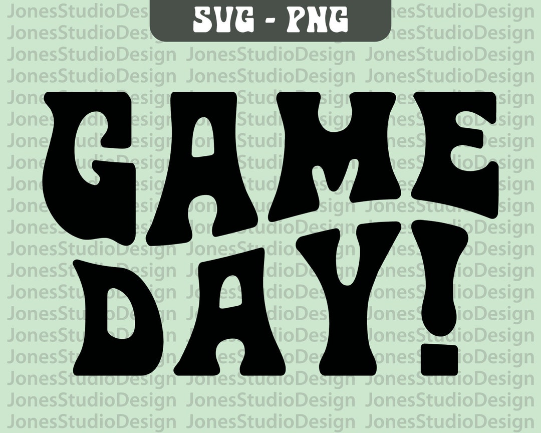 Game Day Svg, Football Svg, Sport Svg, Wavy Letters Svg, Game Day Vibes ...