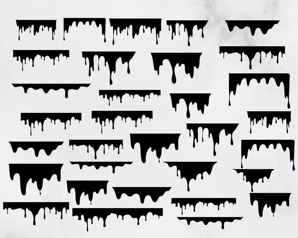 Drip Bundle Svg Digital Download Paint Drip Svg Drip Svg - Etsy