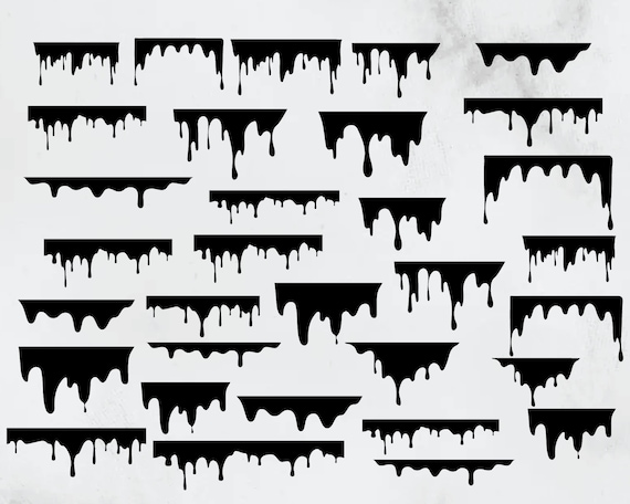 Drip Bundle Svg Digital Download Paint Drip Svg Drip Svg - Etsy