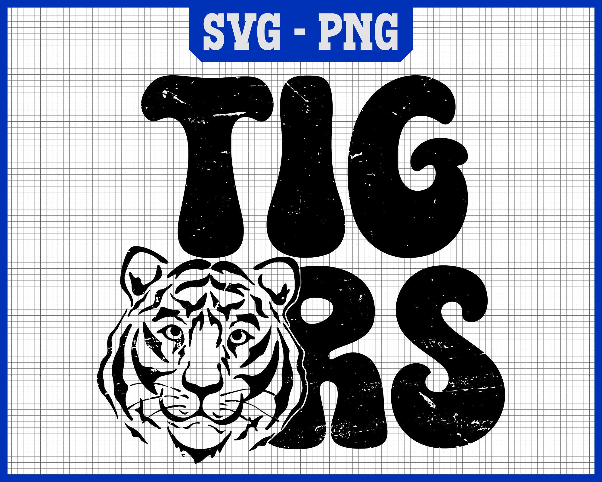Tigers Mascot Svg Printable Game Day Svg Football SVG - Etsy