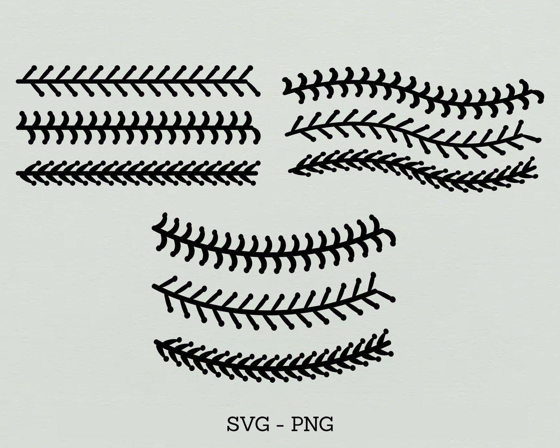 Baseball Stitches Svg, Baseball Svg, Softball Stitch Svg, Digital ...