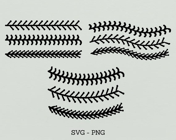 Baseball Stitches Svg Baseball Svg Softball Stitch Svg Etsy