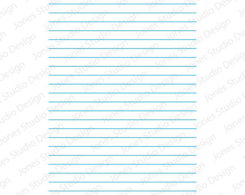 Printable Lined Paper Svg, Png, Wide Rule College Rule, Notebook Lined ...