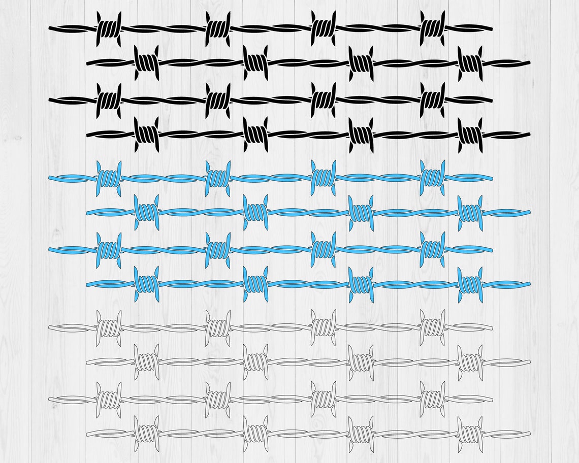 Barbed Wire Svg Printable Barb Wire Svg Wire Svg Cable - Etsy