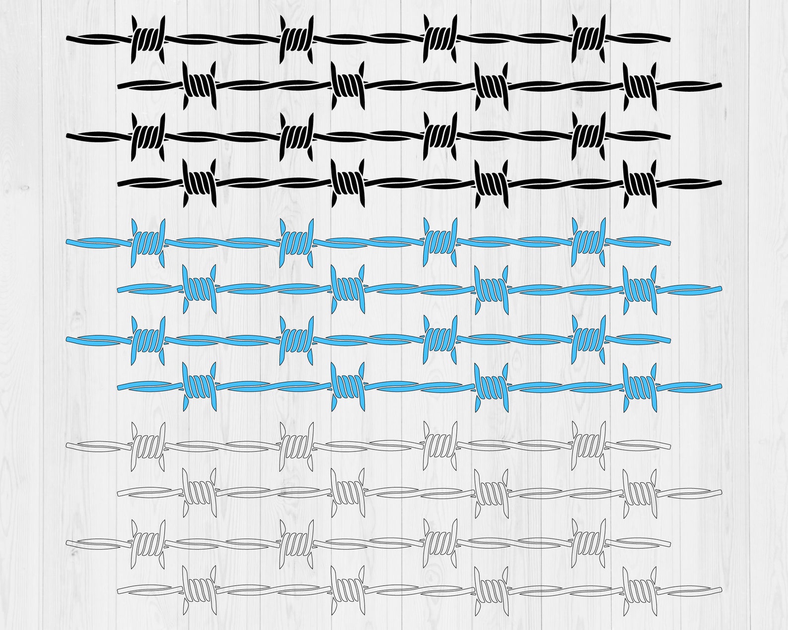 Barbed Wire Svg Printable Barb Wire Svg Wire Svg Cable - Etsy