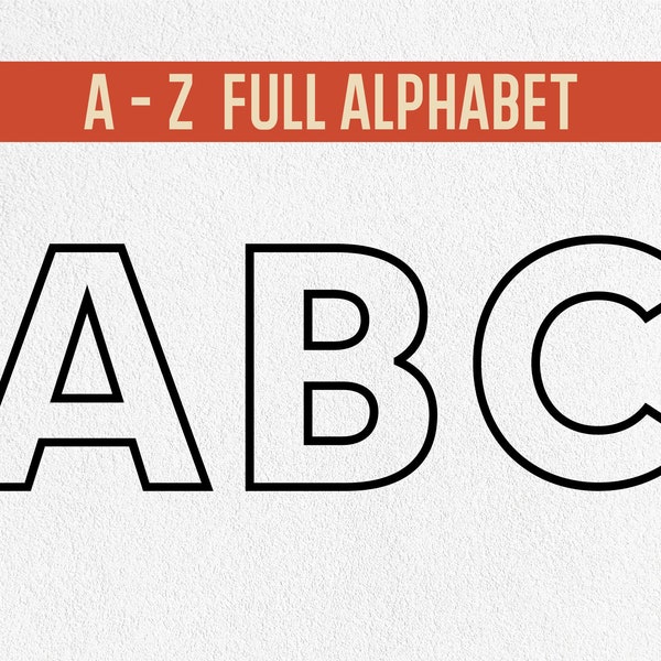 Alphabet Svg - Etsy