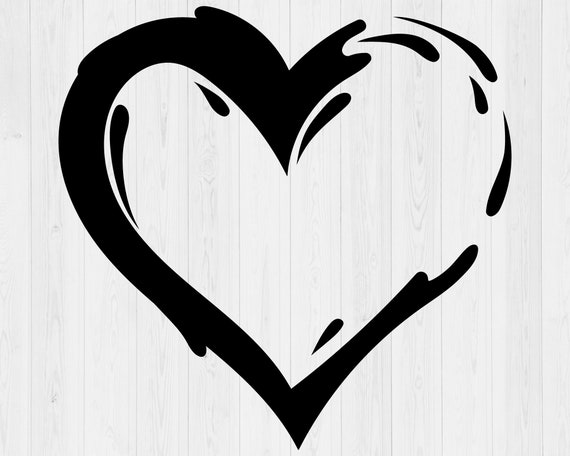 Sketch Heart Svg Heart Svg Bundle Doodle Heart Svg - Etsy