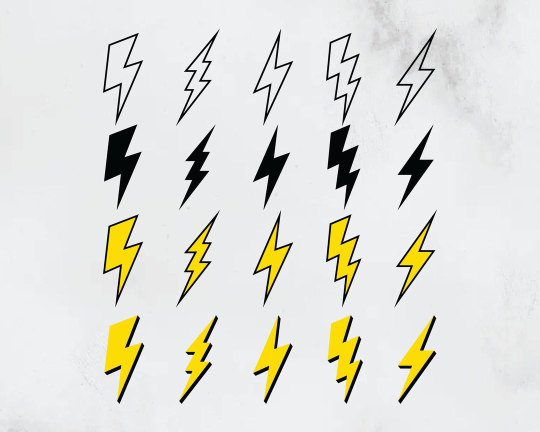 Flash Bundle Svg, Lightning Bolt Svg, Digital Download, Bolt Svg ...