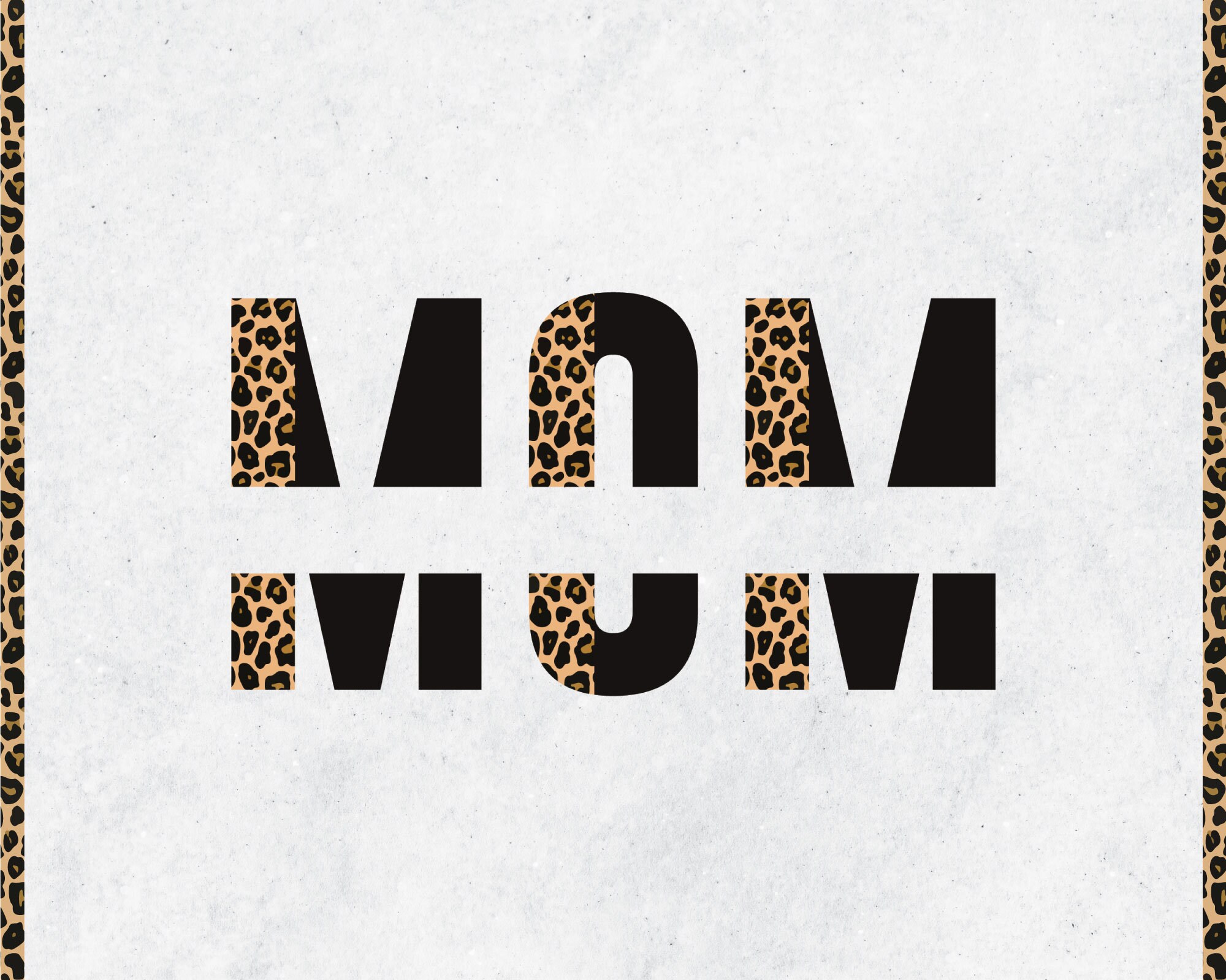 Customizable Mom Svg Monogram Svg Mom Leopard Svg Mom With - Etsy