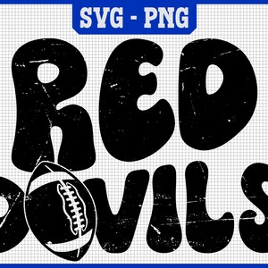 Red Devils Mascot Svg, Printable, Game Day Svg, Football SVG, Baseball ...