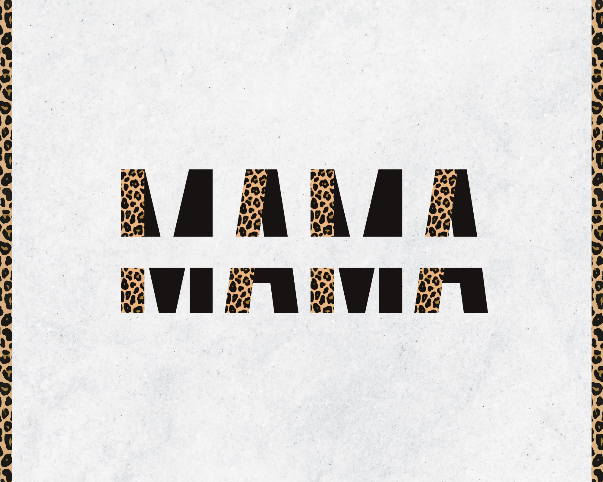 Customizable Mama Svg Monogram Svg Mama Leopard Svg Mama | Etsy
