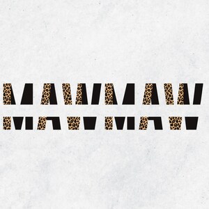 Customizable Mawmaw Svg, Monogram Svg, Mawmaw Leopard Svg, Mawmaw With ...