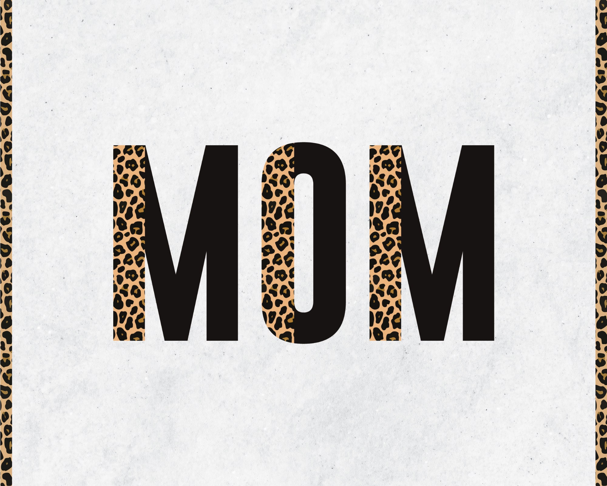 Customizable Mom Svg Monogram Svg Mom Leopard Svg Mom With - Etsy