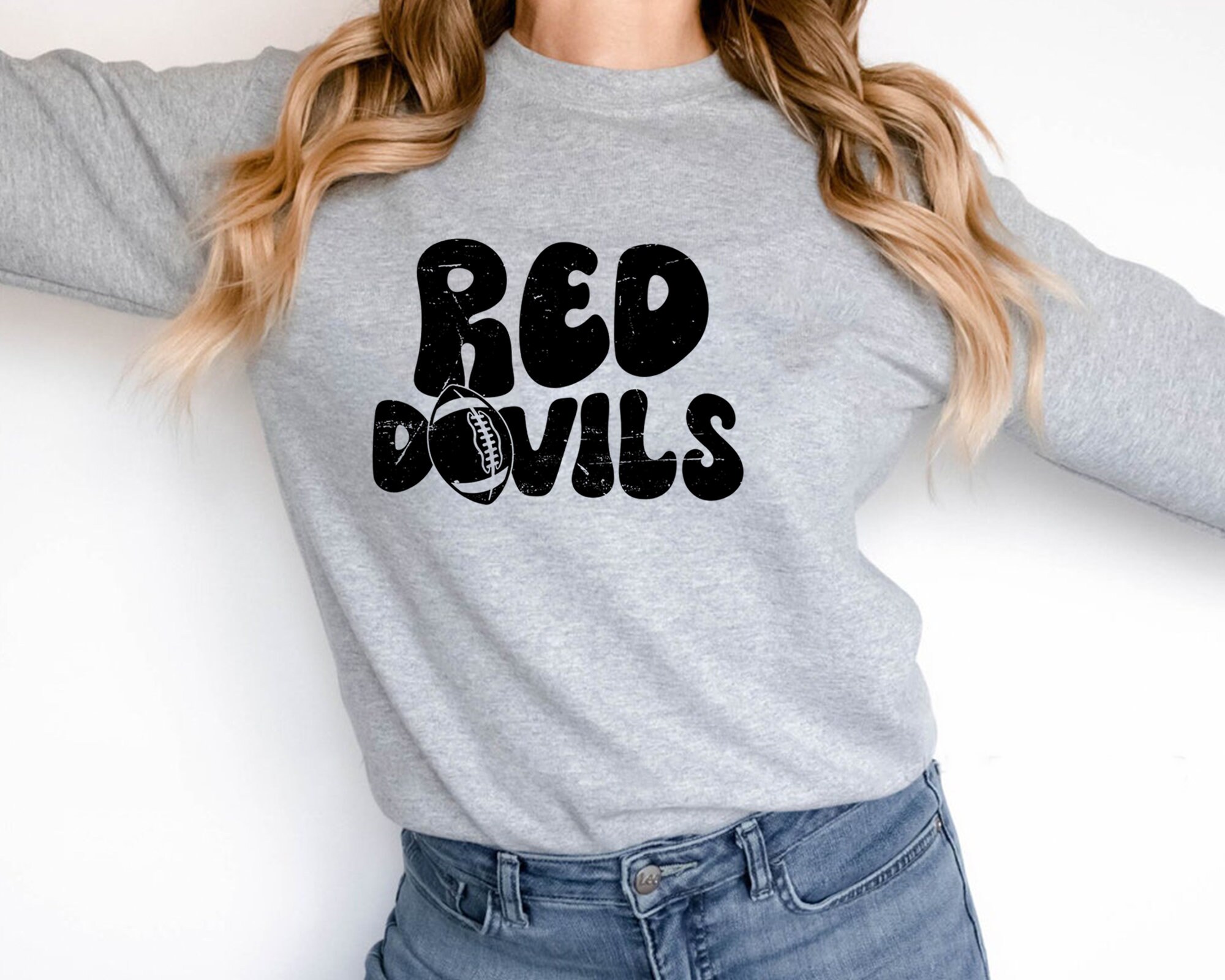 Red Devils Mascot Svg Printable Game Day Svg Football SVG - Etsy