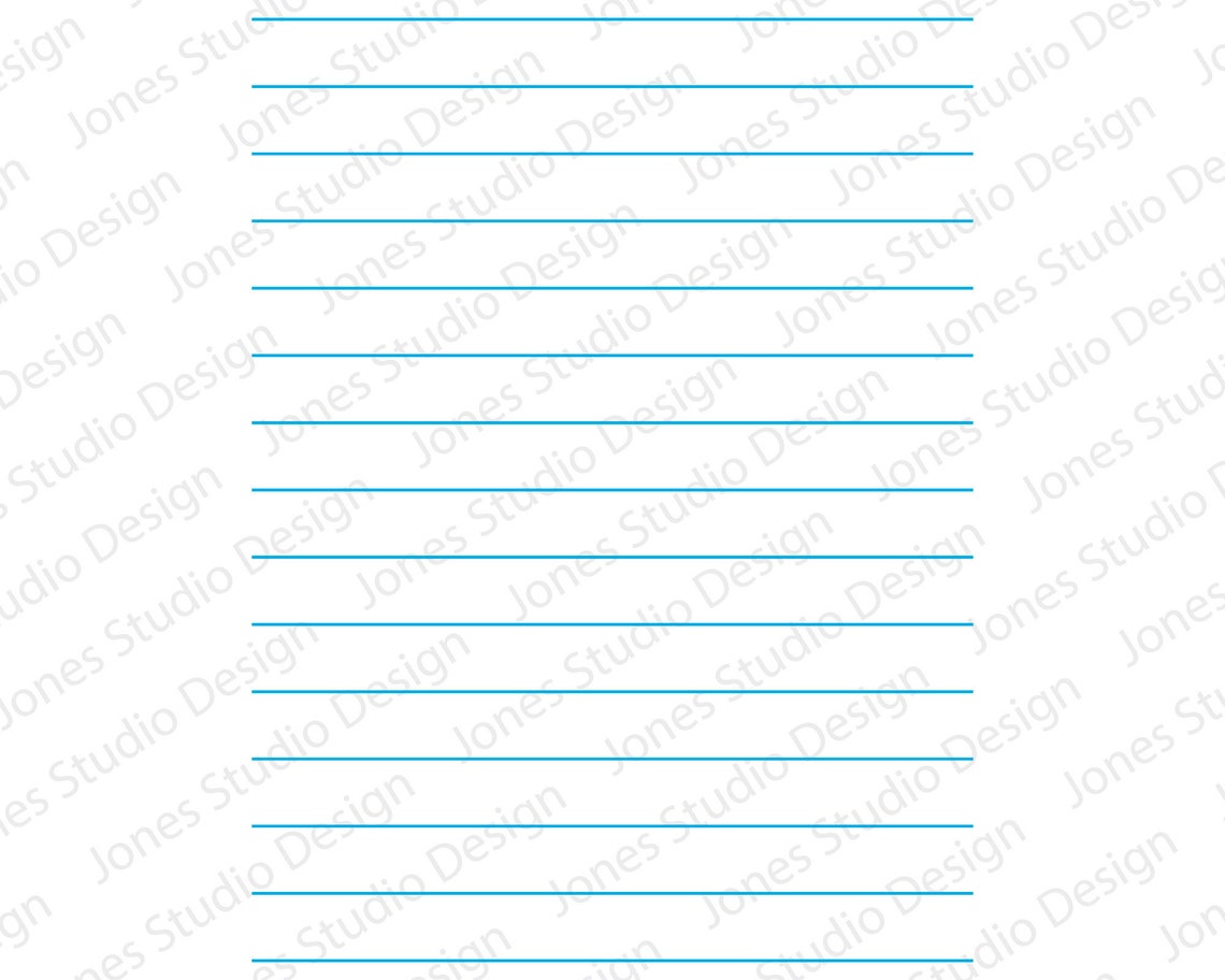 Lined Paper Svg Printable Lined Notebook Svg Paper Lines - Etsy