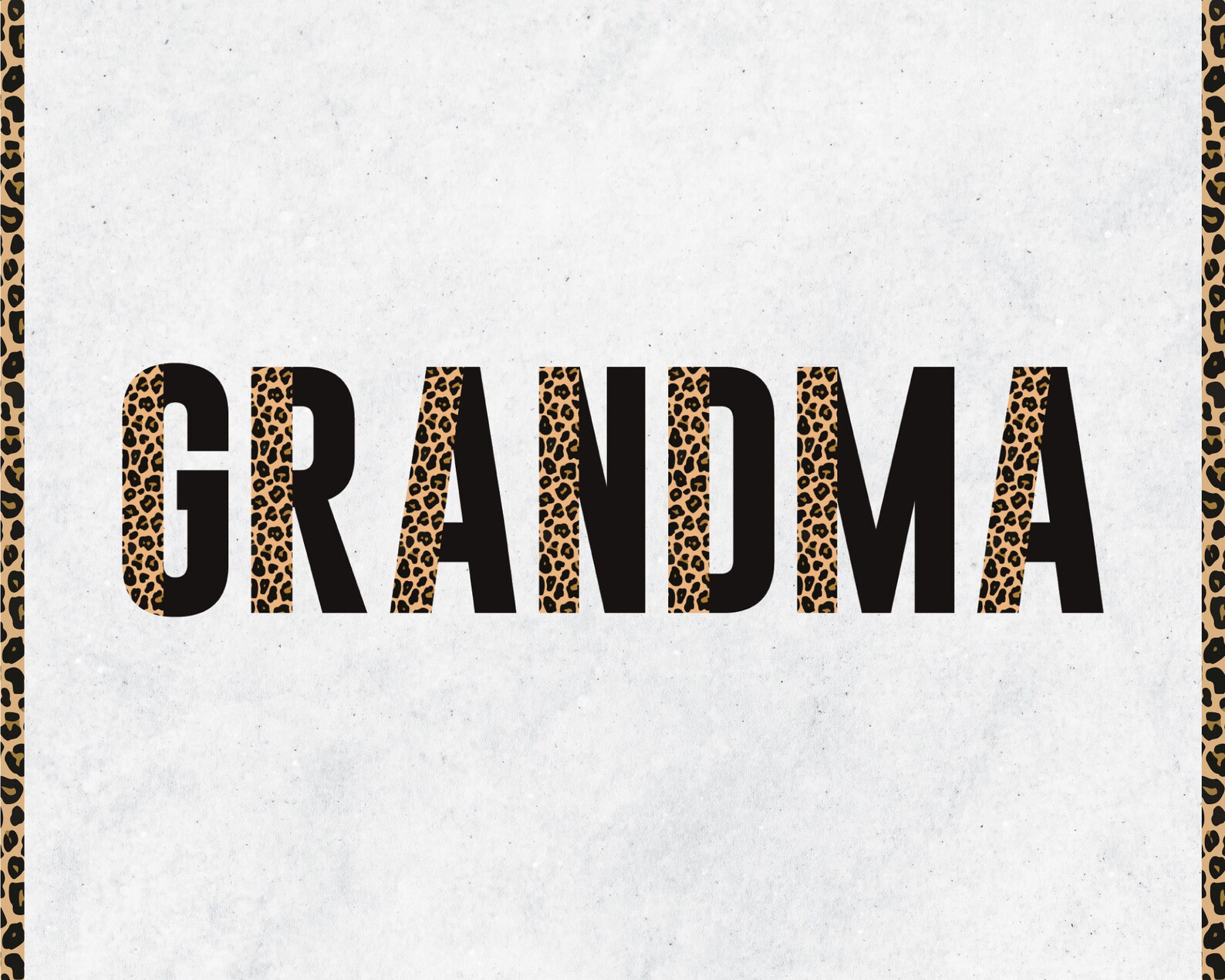 Customizable Grandma Svg Monogram Svg Grandma Leopard Svg - Etsy