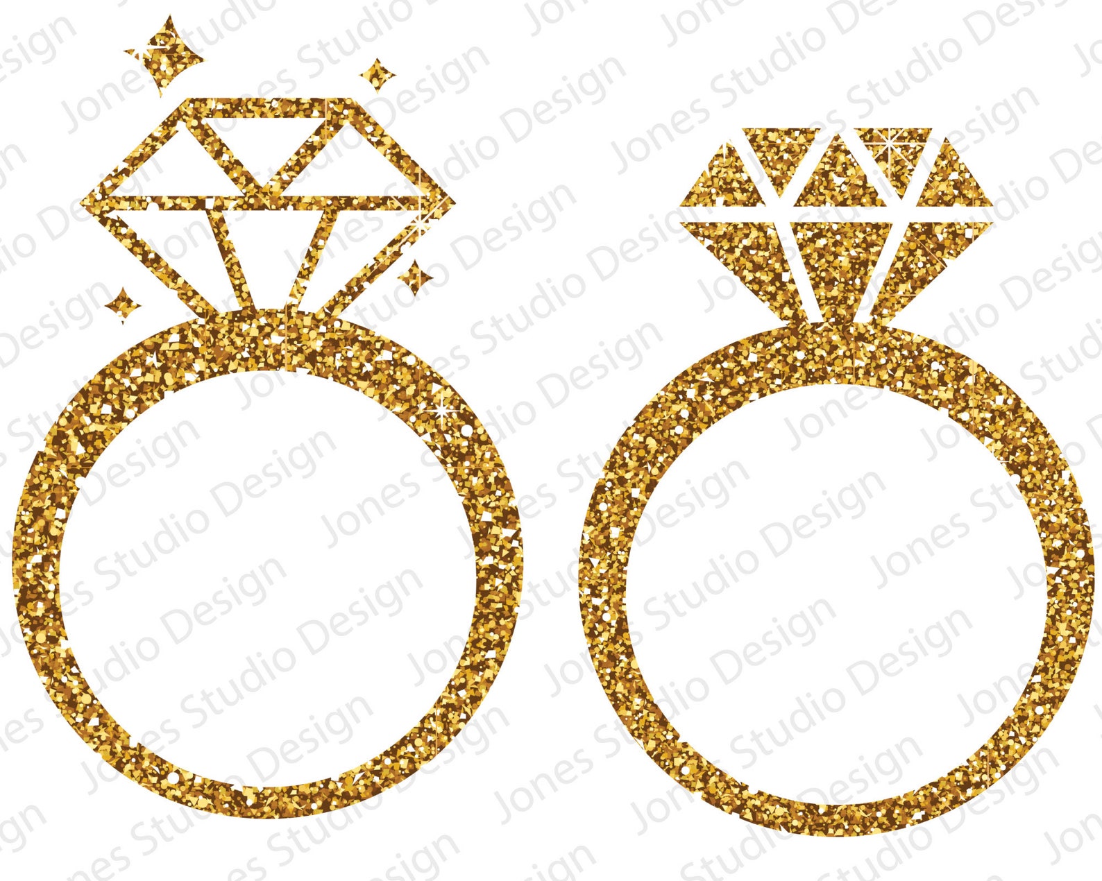 Wedding Rings Svg Wedding Party Svg Printable Rings Svg - Etsy