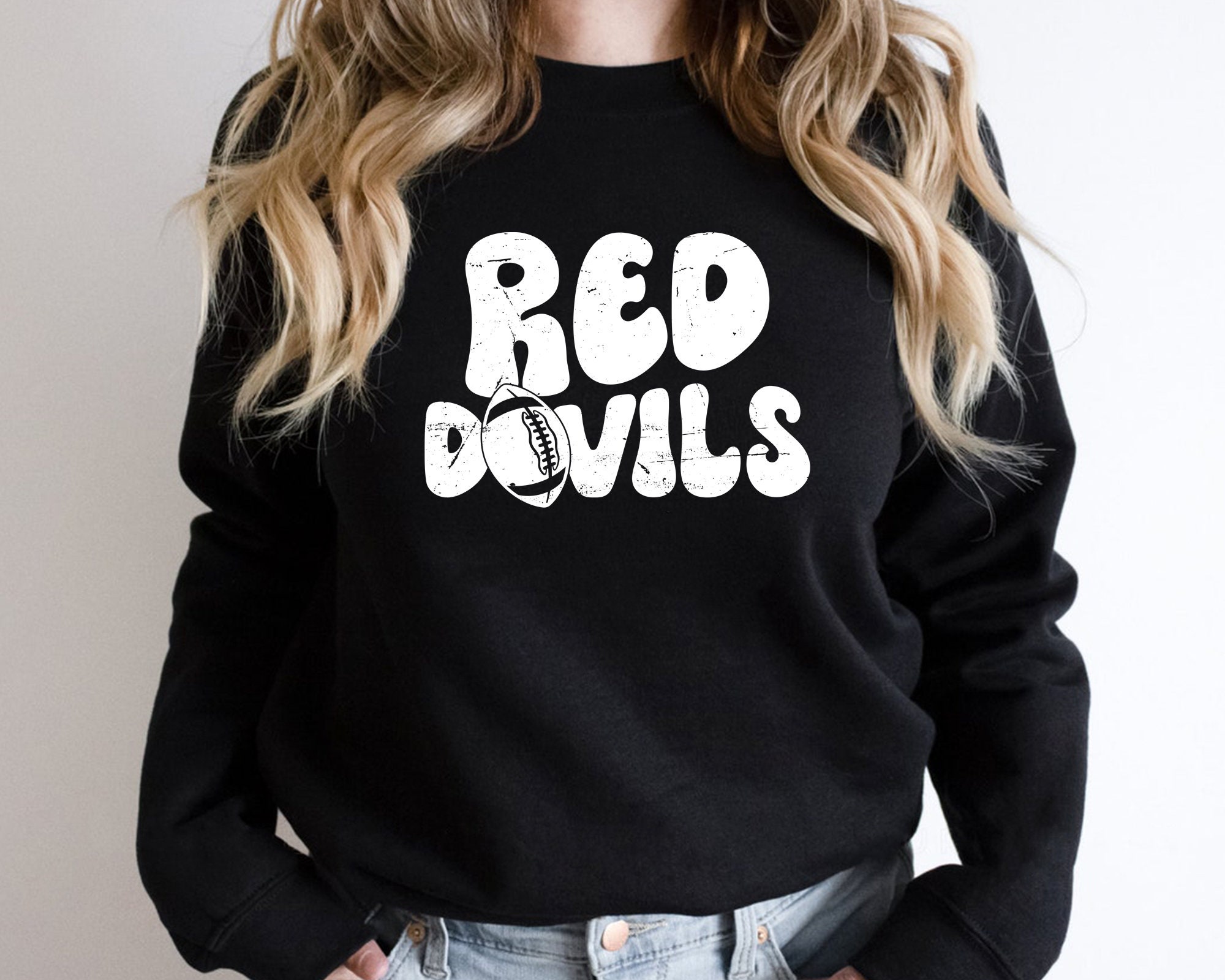 Red Devils Mascot Svg Printable Game Day Svg Football SVG - Etsy