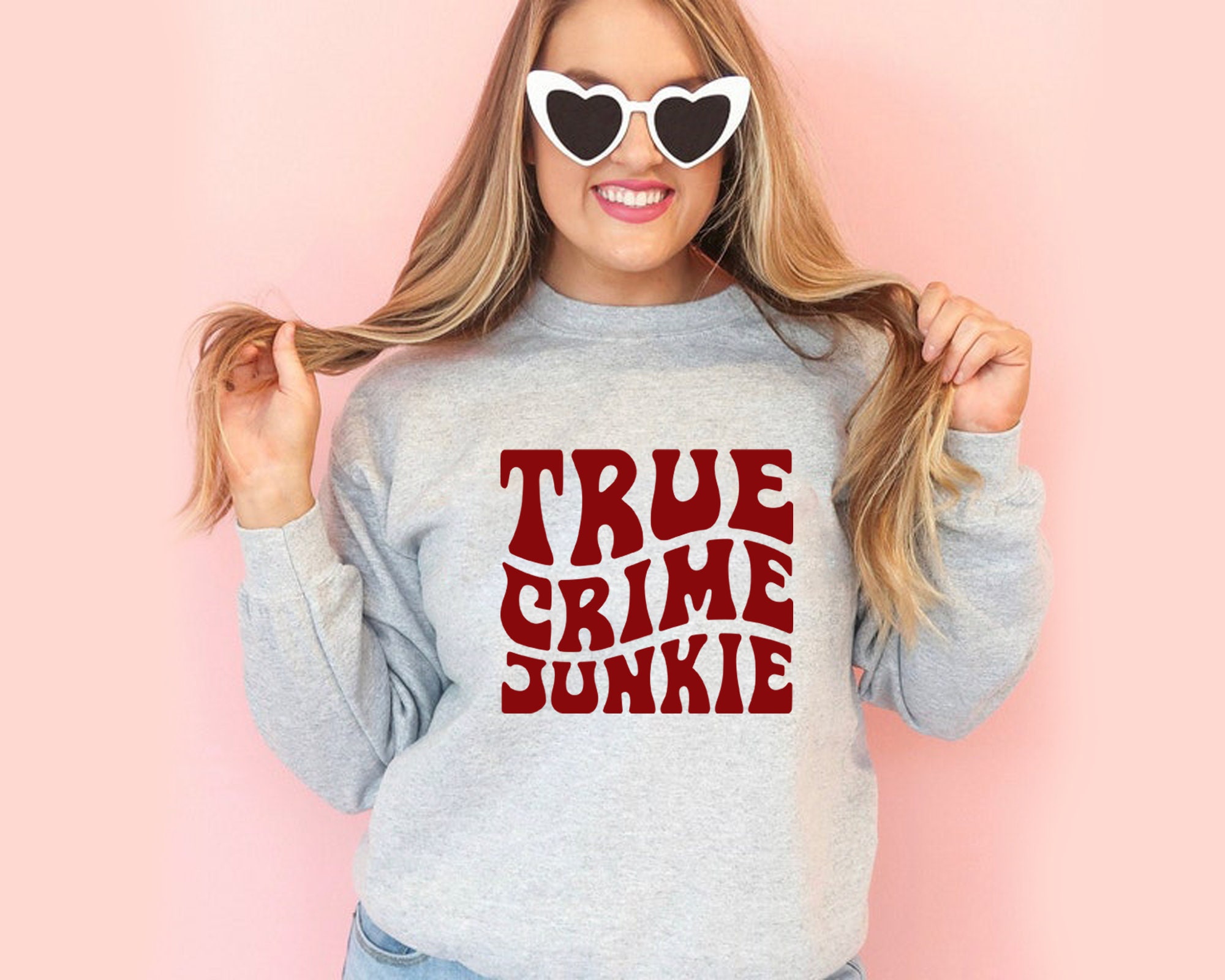 True Crime Junkie Svg Criminal Minds Svg Wavy Letters Svg - Etsy