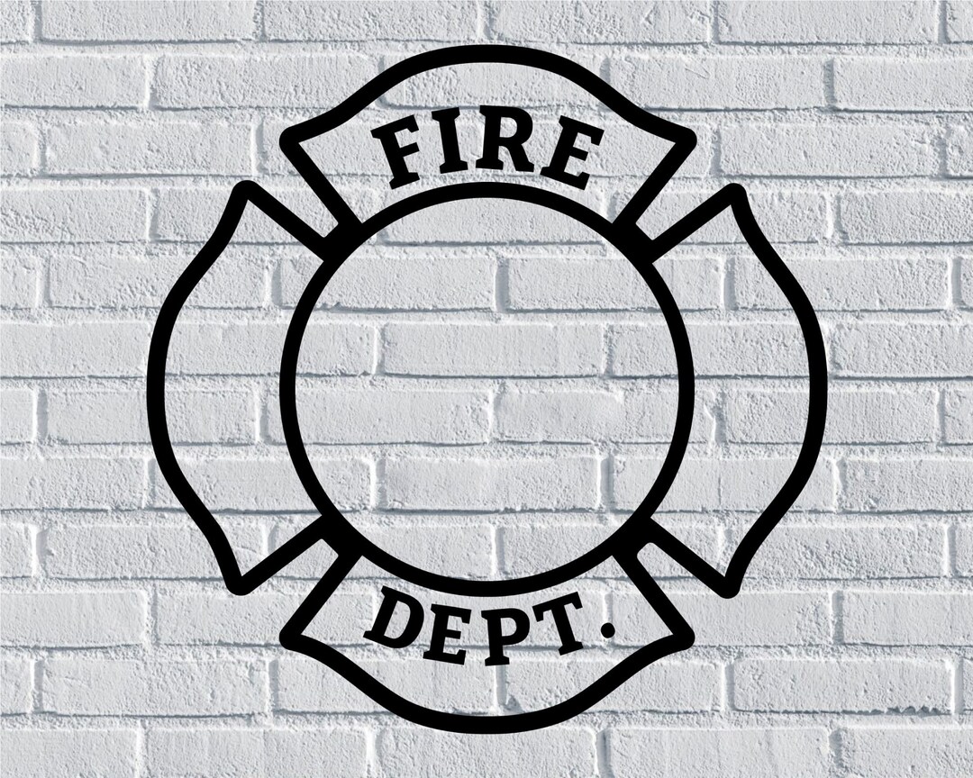 Firefighter Svg, Fire Dept Svg, Fire Department Svg, Maltese Cross Svg ...