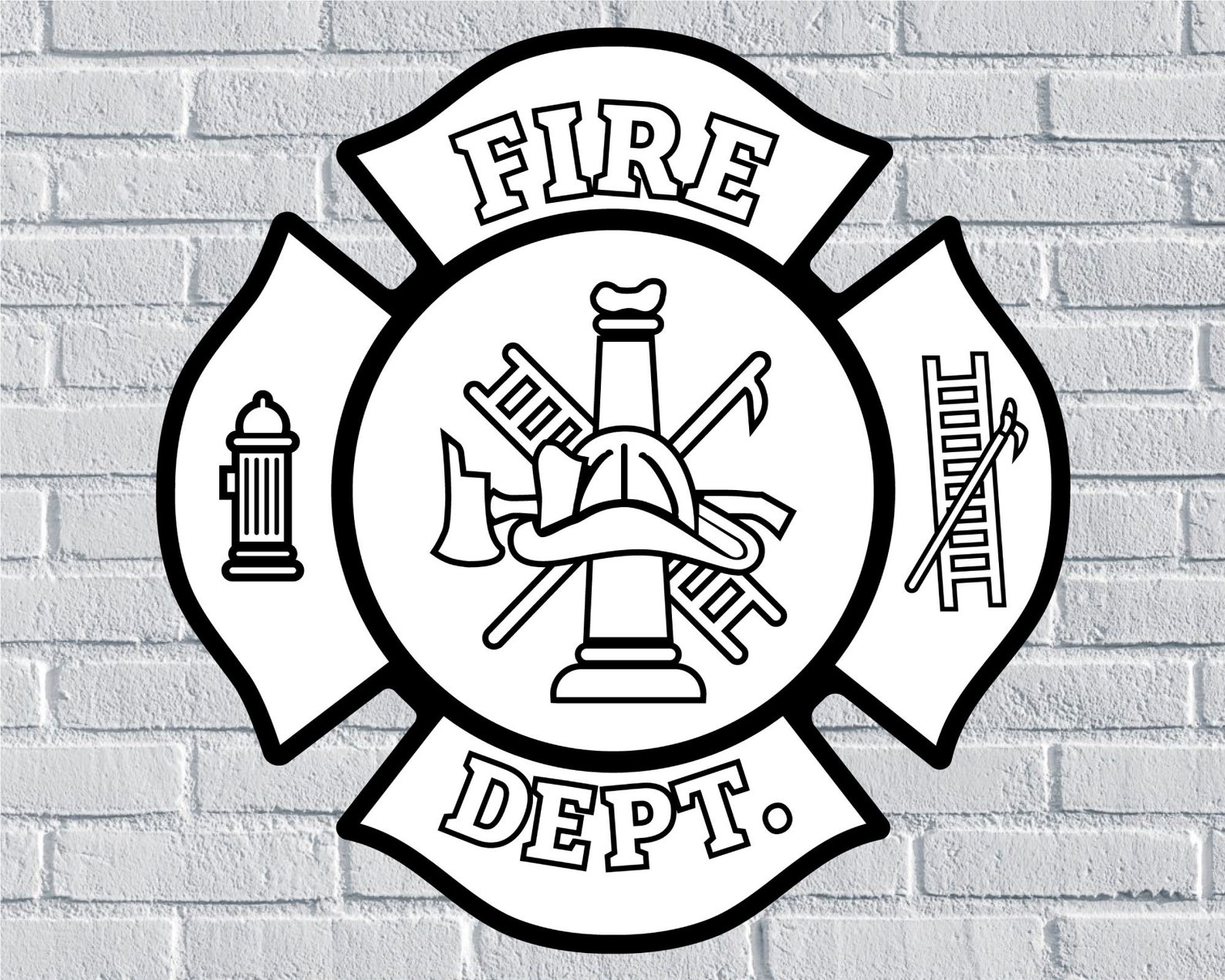 Firefighter Svg, Fire Dept Svg, Fire Department Svg, Maltese Cross Svg ...