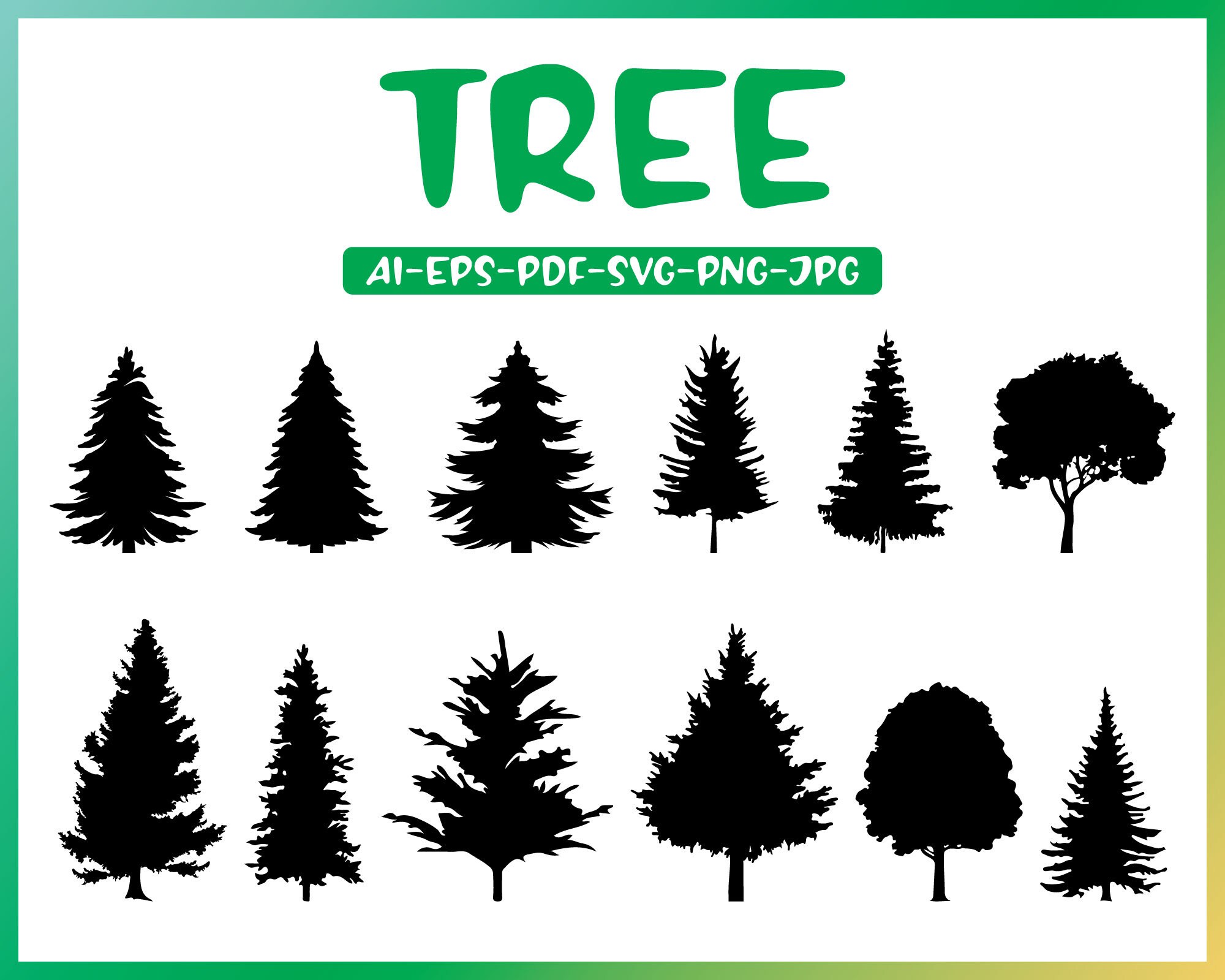 Tannenbaum Svg Tannenbaum Svg Tannenbaum Svg Bäume Svg - Etsy Schweiz