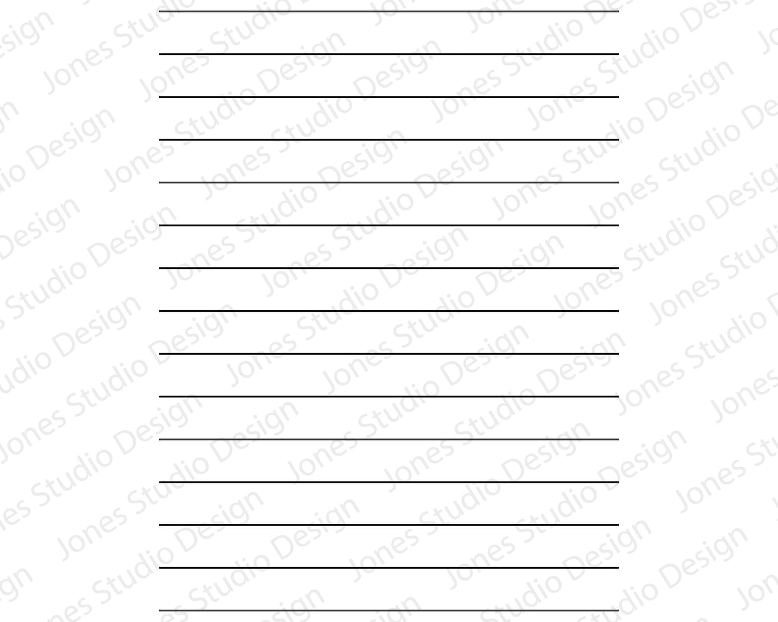 Lined Paper Svg, Printable, Lined Notebook Svg, Paper Lines Svg, School ...