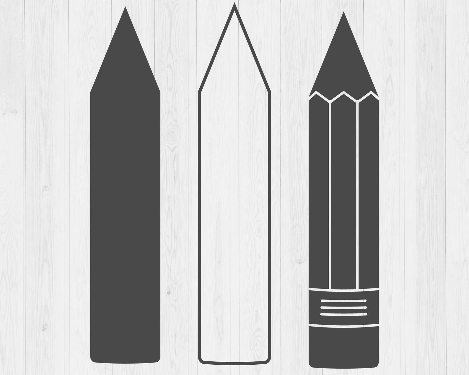 Pencil Svg Printable School Svg Pencil Monogram Svg - Etsy