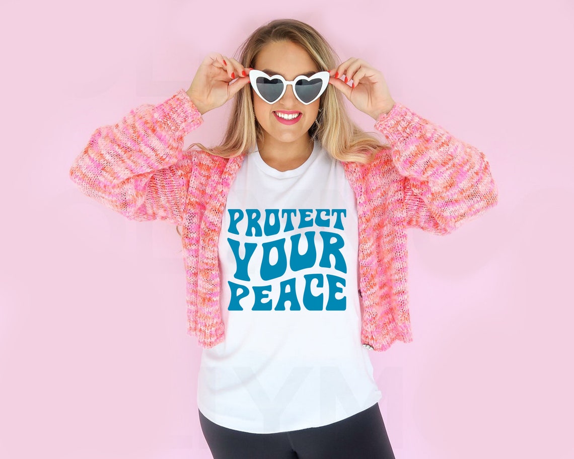 Protect Your Peace Svg Peace Svg Wavy Letter Svg Protection - Etsy