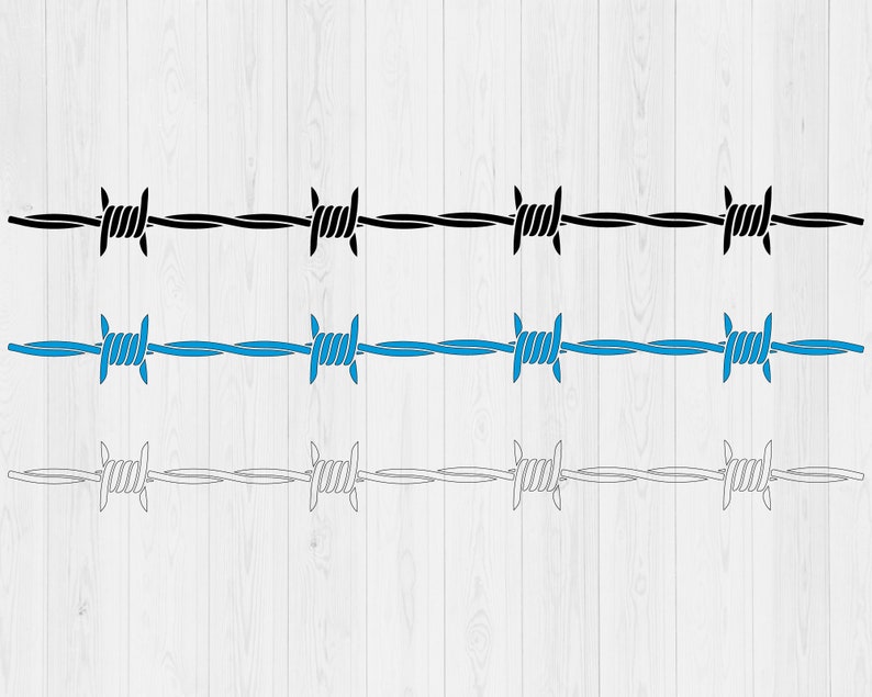 Barb Wire Svg Printable Barbed Wire Svg Wire Svg Cable - Etsy India