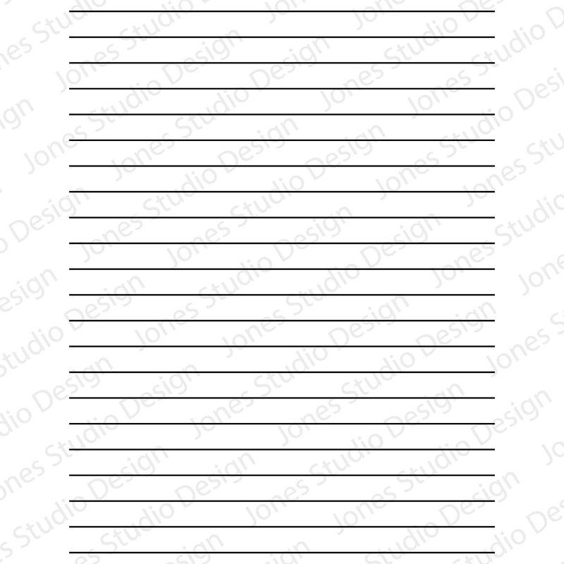 Printable Lined Paper - Etsy