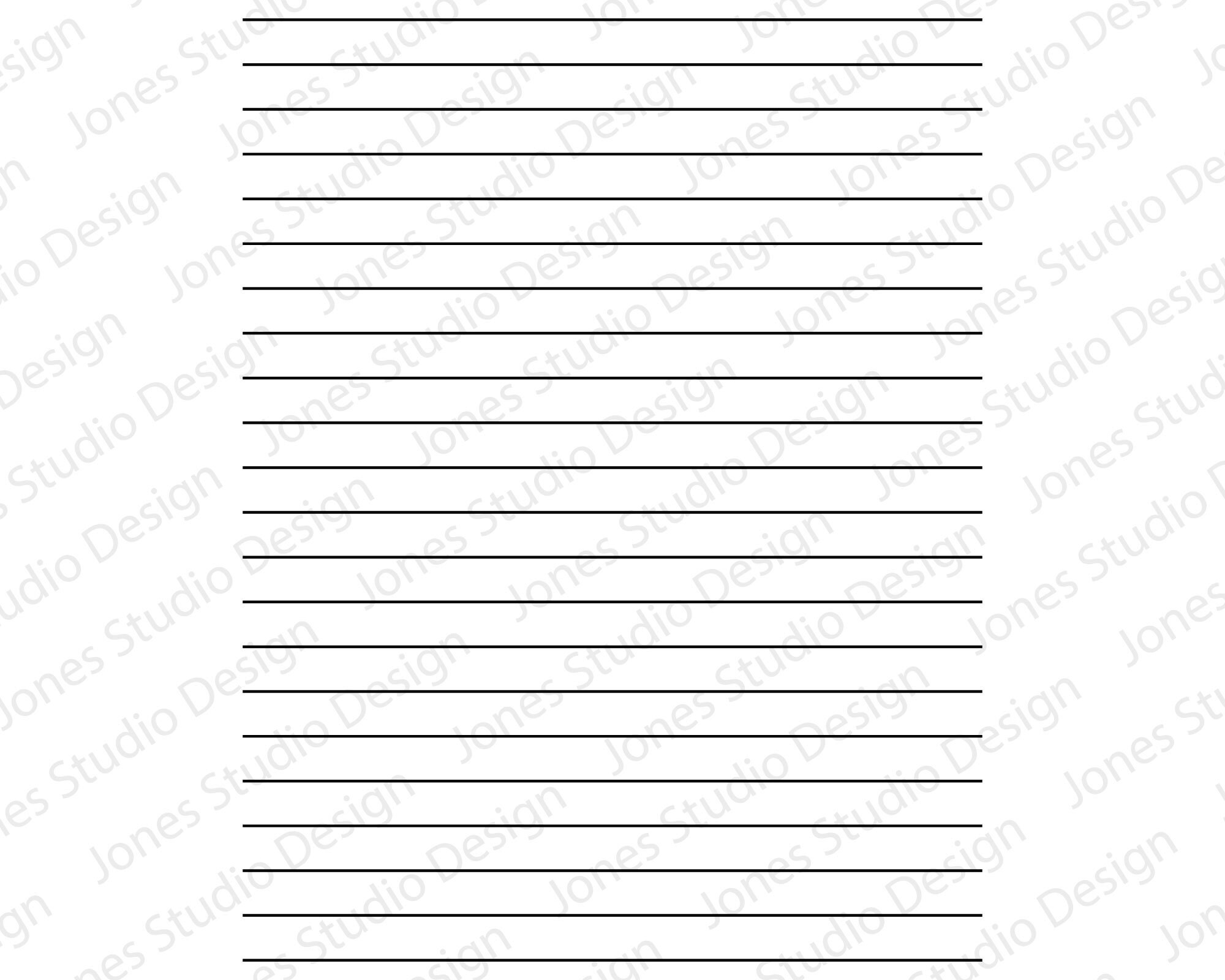 Printable Lined Paper Svg, Png, Wide Rule College Rule, Notebook Lined ...