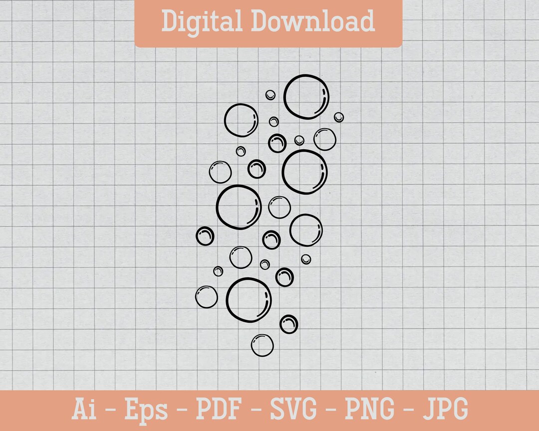 Bubbles Svg, Bubble Circles Svg, Digital Download, Blowing Bubbles Svg ...
