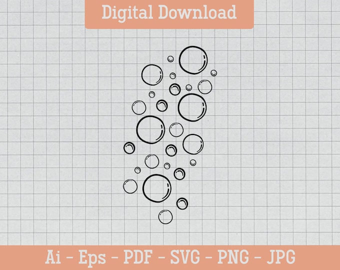 Bubbles SVG Bundle, Bubble Clip Art Vector Images, Blowing Bubbles SVG ...