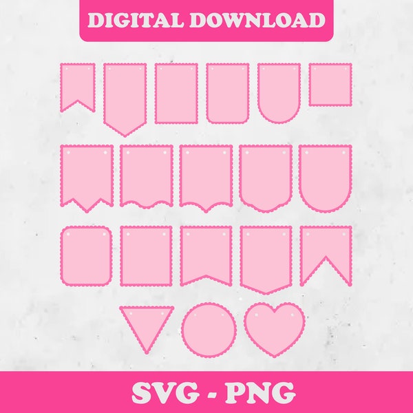 Scallop Banner Svg - Etsy