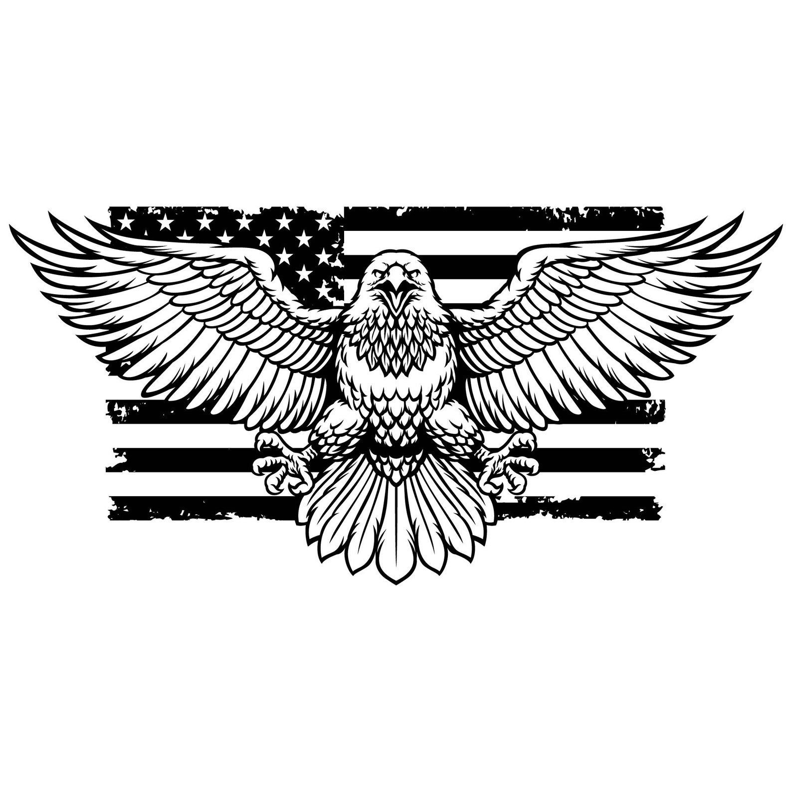 Eagle Through Flag Svg, Patriotic Svg, Printable, Eagle USA Svg ...
