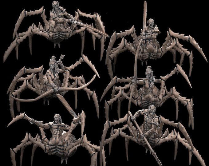 Drider Noble From DM Stash's Under Darkness Set. Total Height Apx. 65mm ...