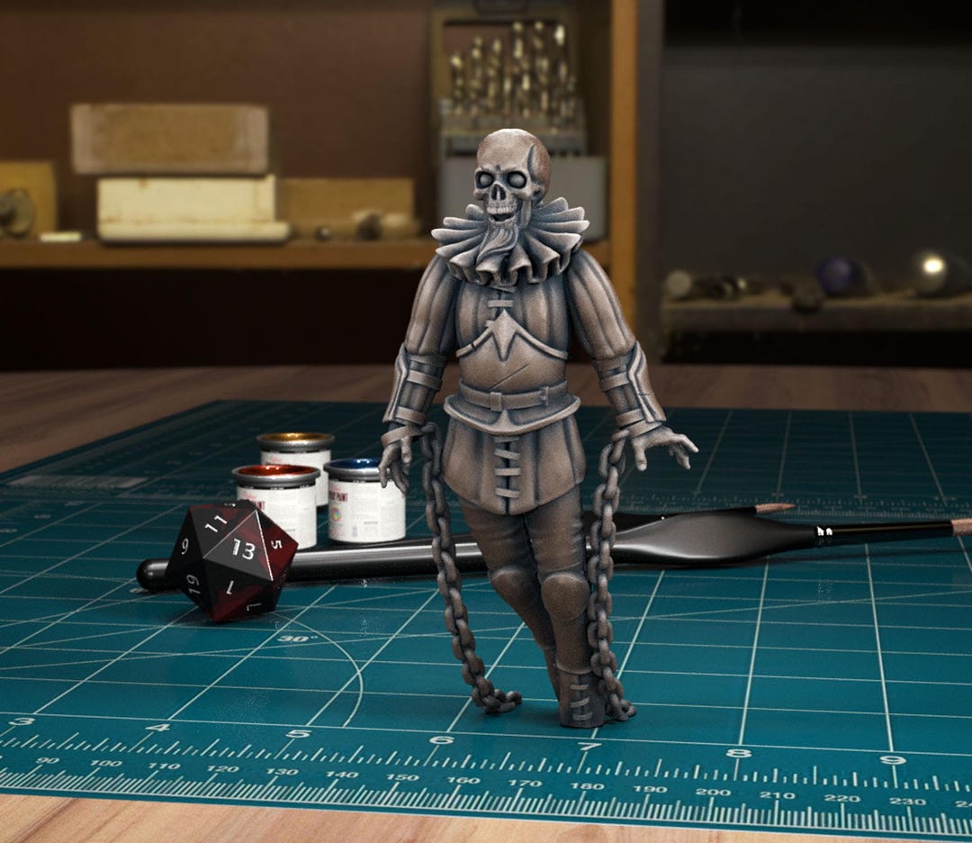 Sir Klutz Tripalotsky / Ghost / Poltergeist - 32mm RPG Miniature for ...