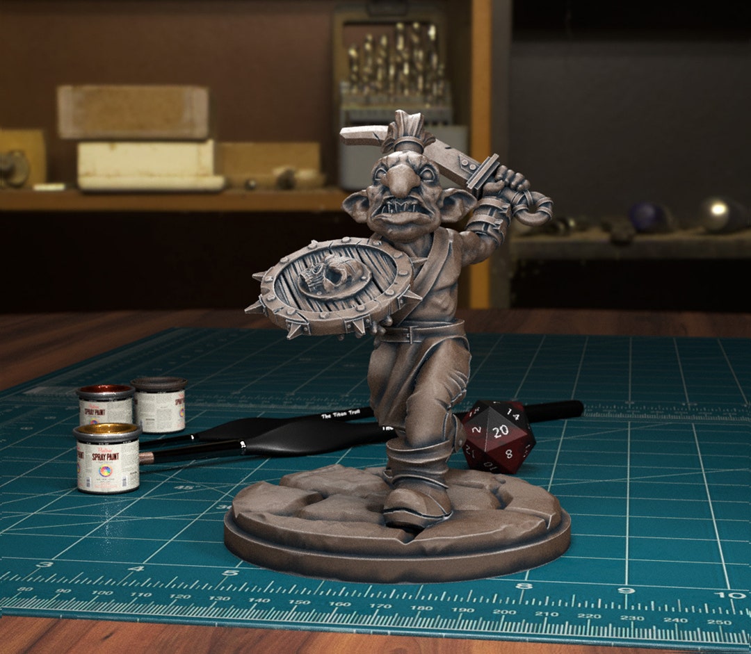 Attacking Goblin - 32mm/28mm RPG Miniature for Wargaming, D&D ...