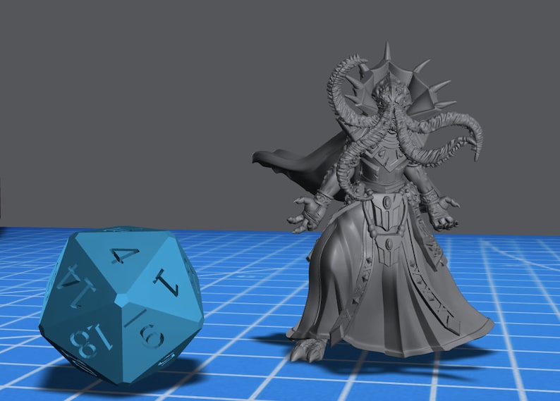 Mind Flayer/brain Flayer/illithid Bundle 4 Minis 32mm RPG - Etsy
