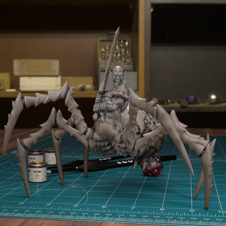 Drider With Sword 32mm/28mm DND Miniature for Wargaming RPG - Etsy