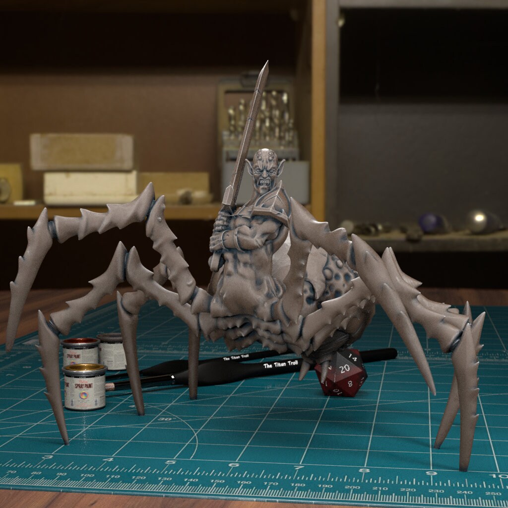 Drider With Sword 32mm/28mm DND Miniature for Wargaming RPG - Etsy