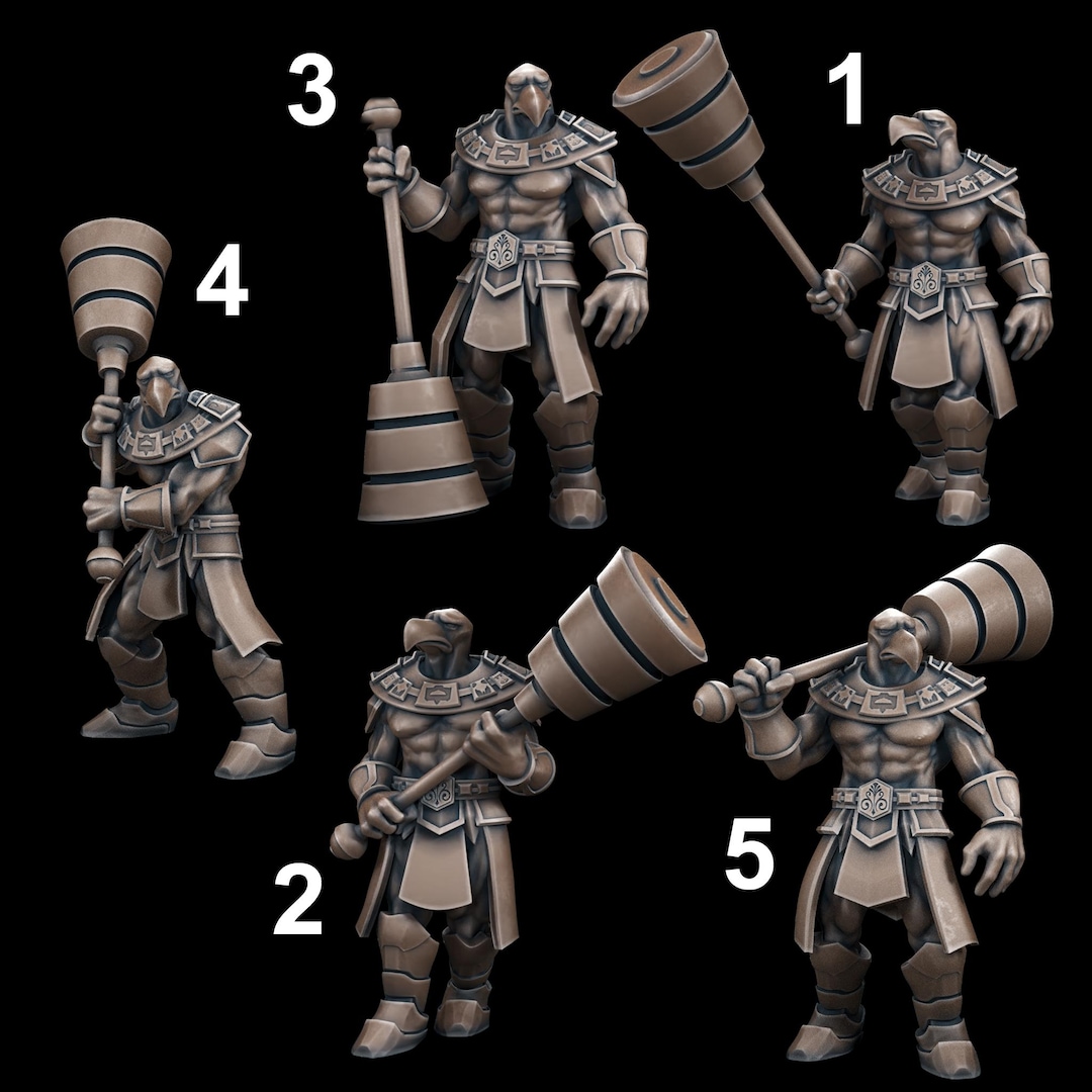 Amber Golems (bundle or Individual) - 32mm RPG Miniature for Curse of ...