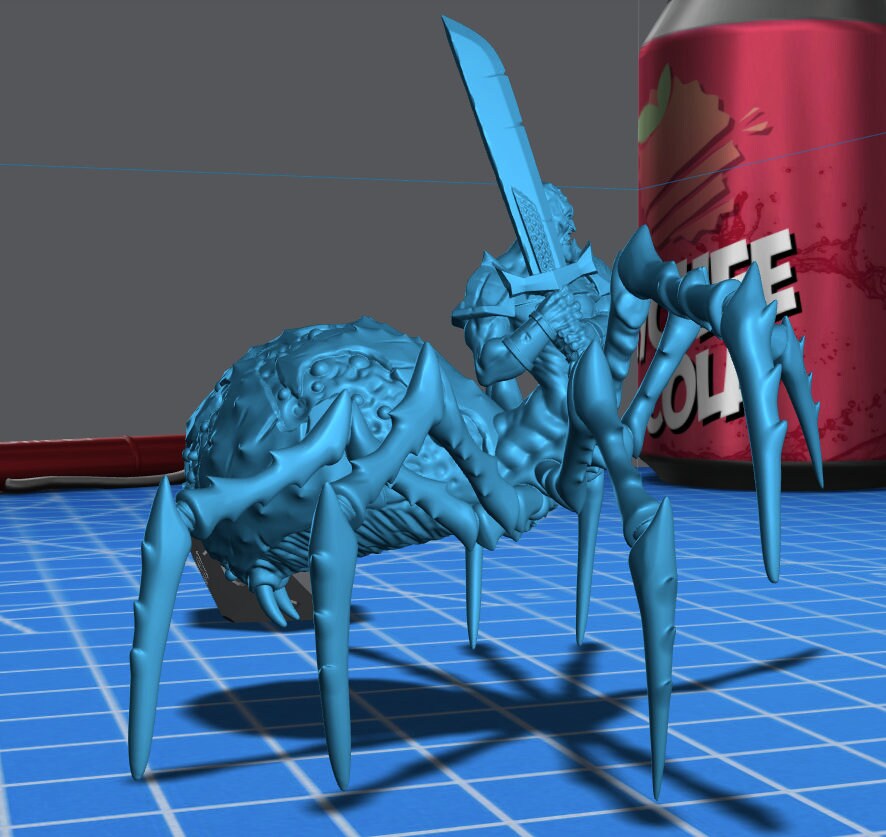 Drider With Sword 32mm/28mm DND Miniature for Wargaming RPG - Etsy