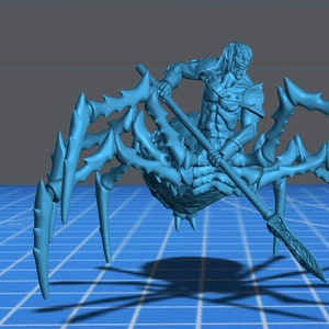 Drider With Spear- 32mm/28mm DND Miniature for Wargaming, RPG ...