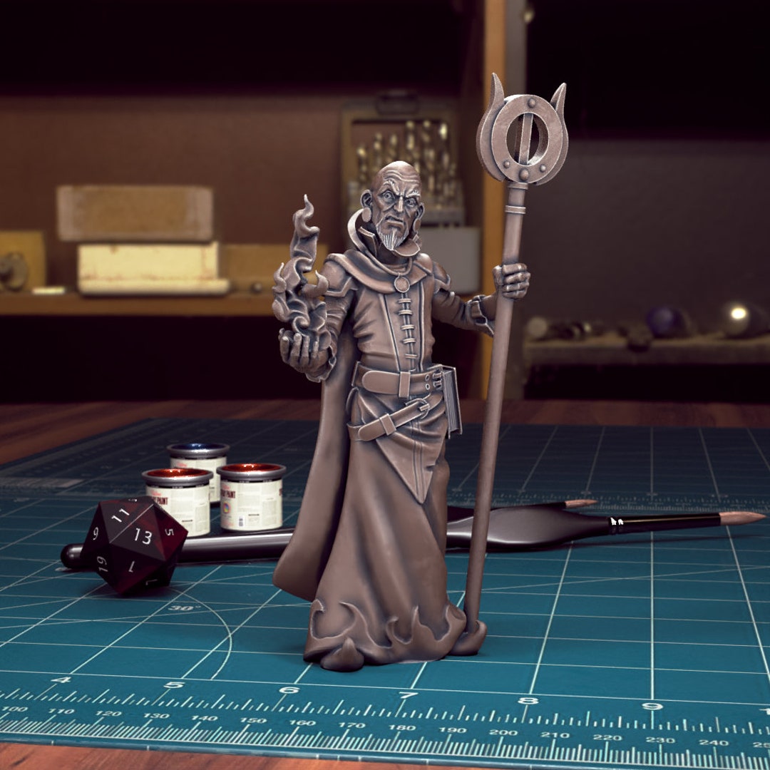 Mordenkainen / Mad Mage - 32mm/28mm RPG Miniature for Curse of Strahd ...
